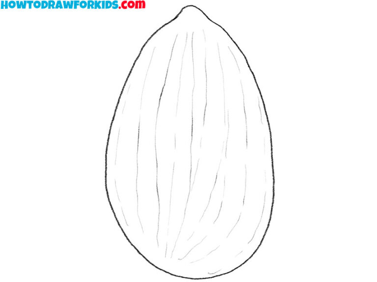 How to Draw a Nut - Easy Drawing Tutorial For Kids