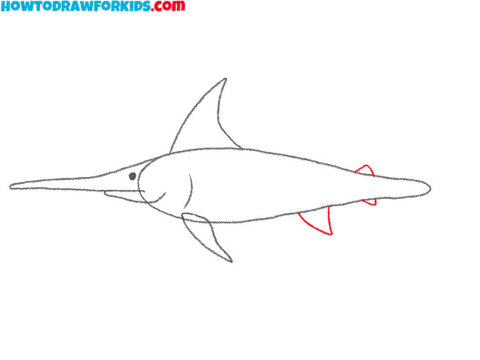 How to Draw a Swordfish - Easy Drawing Tutorial For Kids