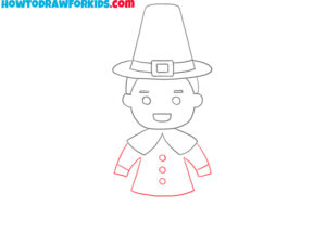 How to Draw a Pilgrim - Easy Drawing Tutorial For Kids