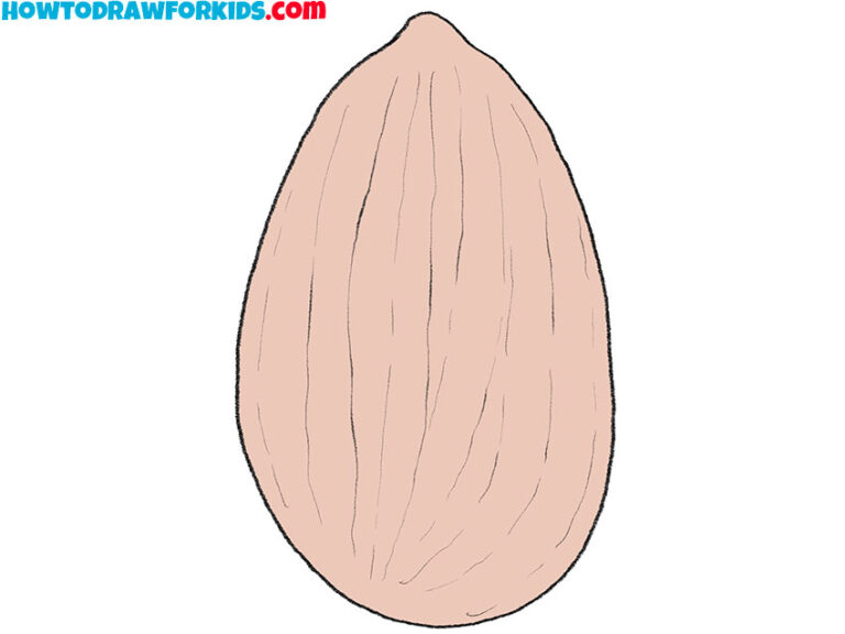 How to Draw a Nut - Easy Drawing Tutorial For Kids