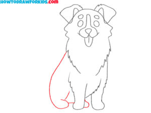 How to Draw an Australian Shepherd - Drawing Tutorial For Kids