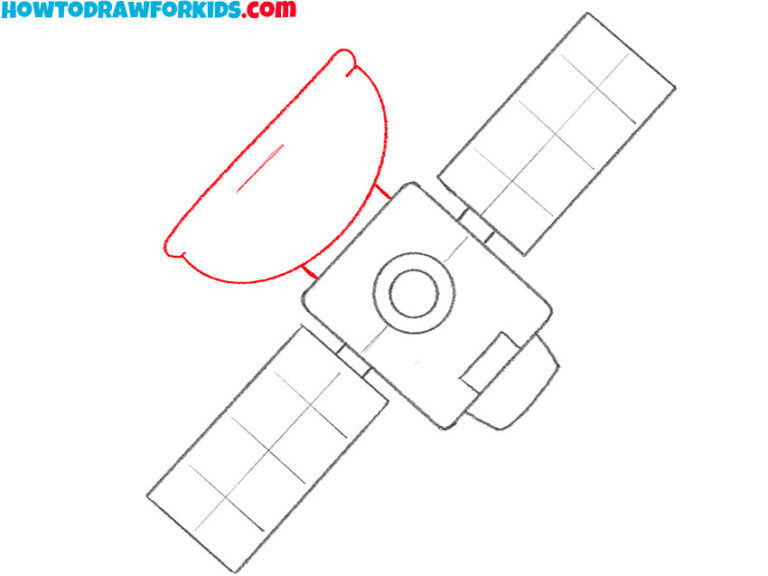 How to Draw a Satellite - Easy Drawing Tutorial For Kids