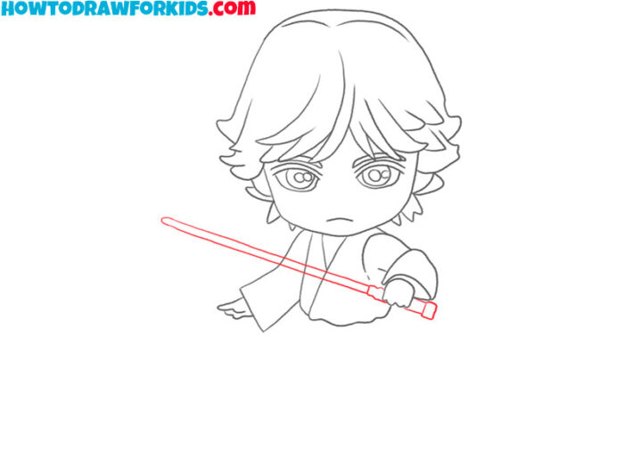 How to Draw Luke Skywalker - Easy Drawing Tutorial For Kids