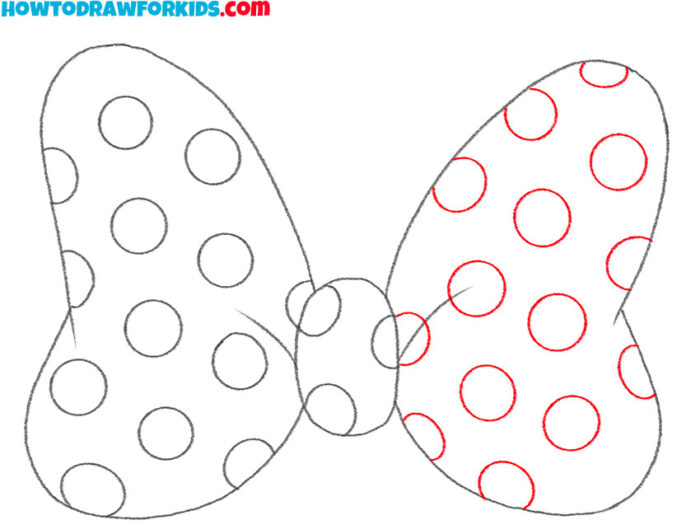 How to Draw a Minnie Mouse Bow - Easy Drawing Tutorial For Kids