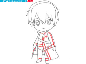 How to Draw Kirito - Easy Drawing Tutorial For Kids