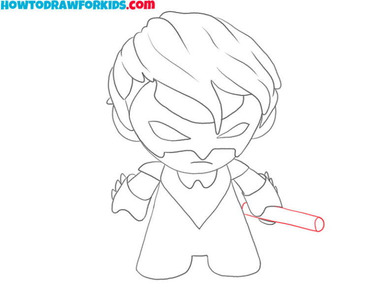 How to Draw Nightwing - Easy Drawing Tutorial For Kids