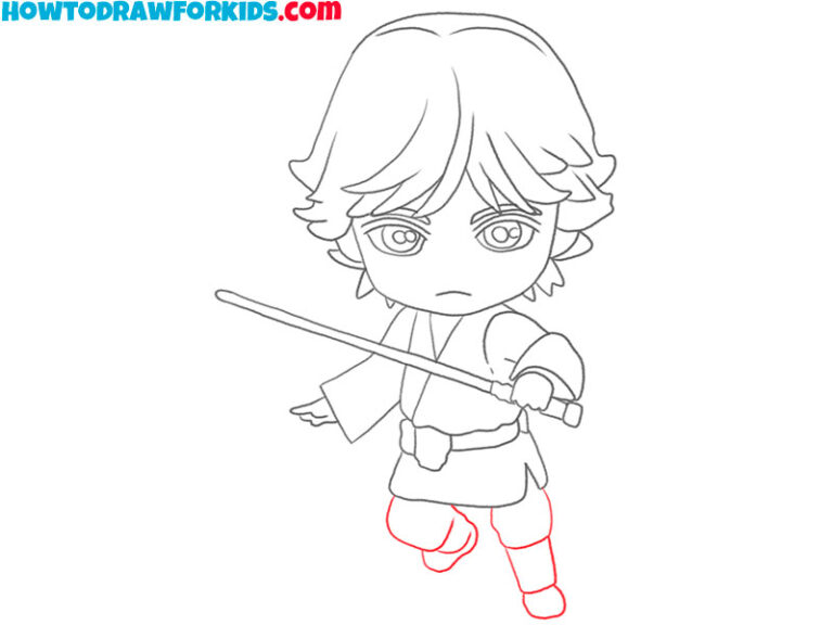 How to Draw Luke Skywalker - Easy Drawing Tutorial For Kids