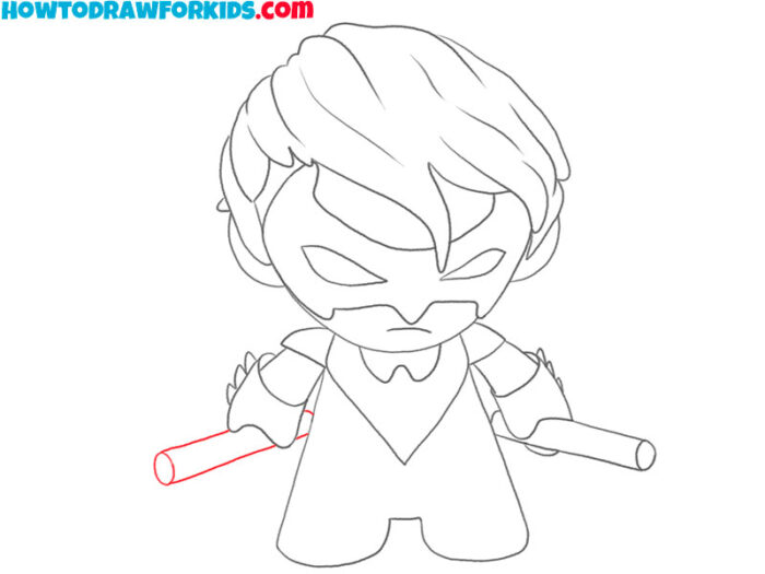 How to Draw Nightwing - Easy Drawing Tutorial For Kids