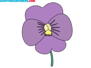 How to Draw a Pansy - Easy Drawing Tutorial For Kids