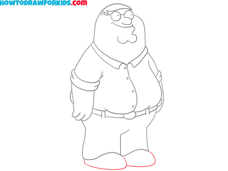 How to Draw Peter Griffin - Easy Drawing Tutorial For Kids