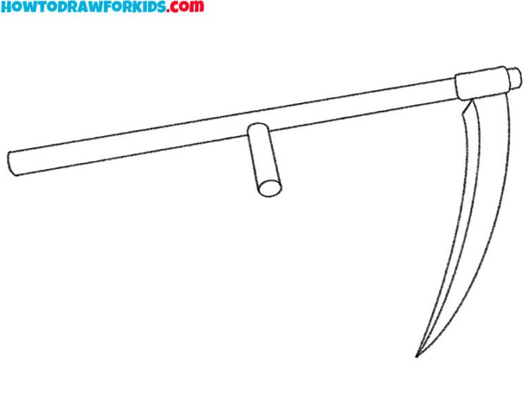 How to Draw a Scythe - Easy Drawing Tutorial For Kids