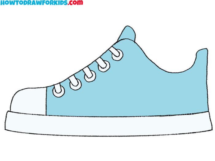 How to Draw a Cartoon Shoe - Easy Drawing Tutorial For Kids