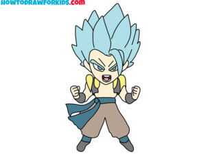 How to Draw Gogeta - Easy Drawing Tutorial For Kids