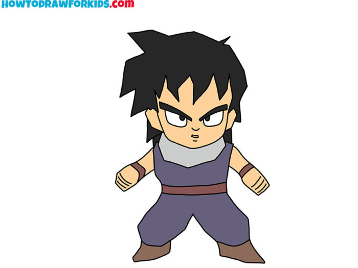 How to Draw Gohan - Easy Drawing Tutorial For Kids