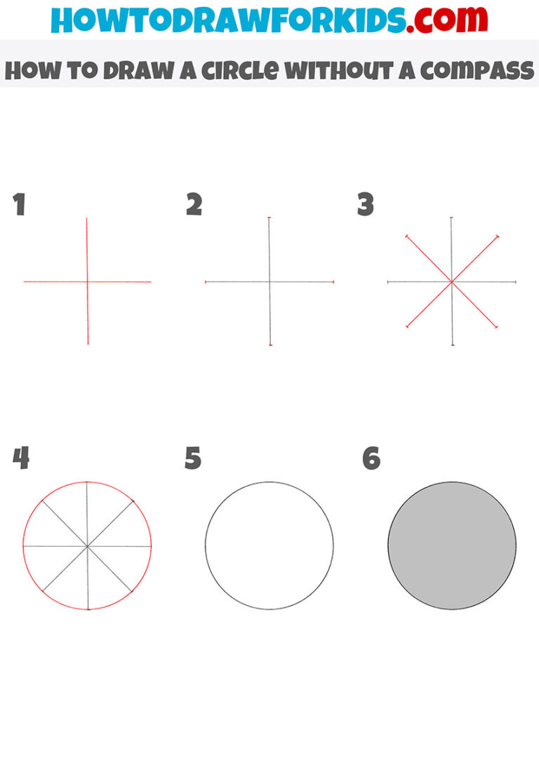 How to Draw a Circle Without a Compass - Drawing Tutorial For Kids