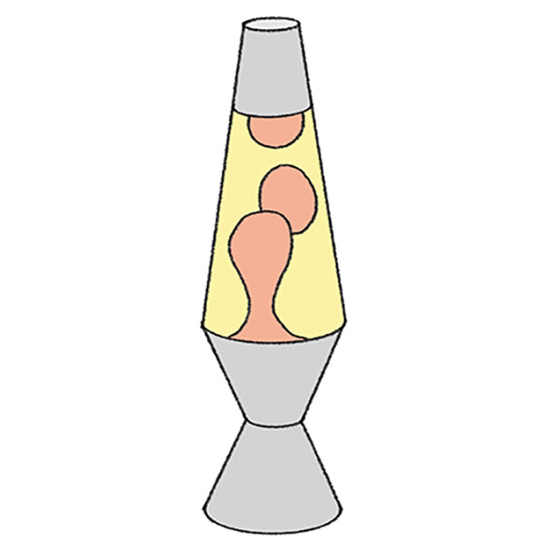 How To Draw A Lava Lamp Easy Drawing Tutorial For Kids