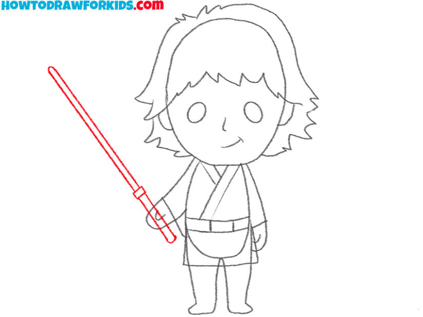 How to Draw Luke Skywalker - Easy Drawing Tutorial For Kids