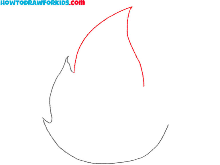 How to Draw Cartoon Fire - Easy Drawing Tutorial For Kids