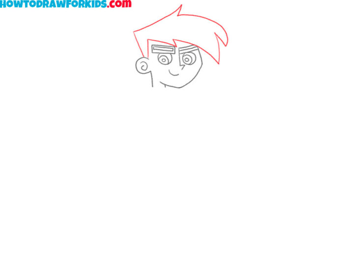 How to Draw Danny Phantom - Easy Drawing Tutorial For Kids