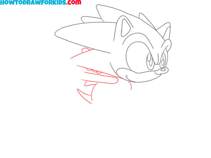 How to Draw Sonic the Hedgehog Running - Easy Drawing Tutorial