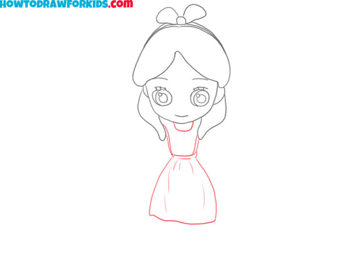 How to Draw Alice in Wonderland - Easy Drawing Tutorial For Kids