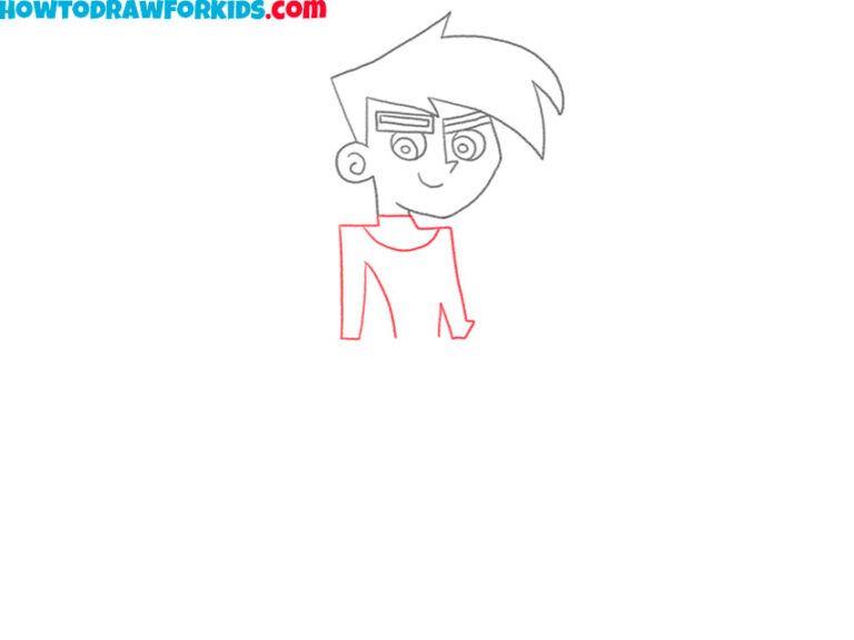 How to Draw Danny Phantom - Easy Drawing Tutorial For Kids