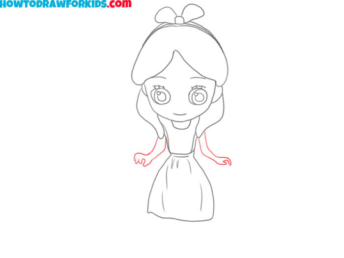 How to Draw Alice in Wonderland - Easy Drawing Tutorial For Kids