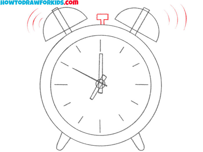 How to Draw an Alarm Clock - Easy Drawing Tutorial For Kids