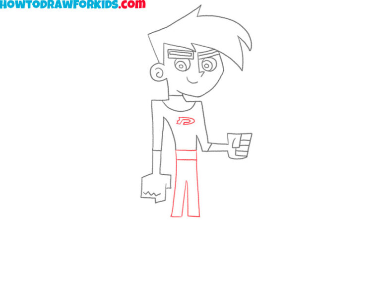 How to Draw Danny Phantom - Easy Drawing Tutorial For Kids