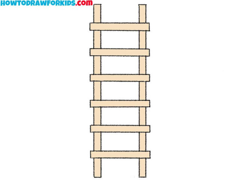 How to Draw a Ladder - Easy Drawing Tutorial For Kids