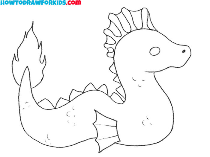 How to Draw a Sea Serpent - Easy Drawing Tutorial For Kids