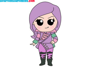 How to Draw Mal - Easy Drawing Tutorial For Kids