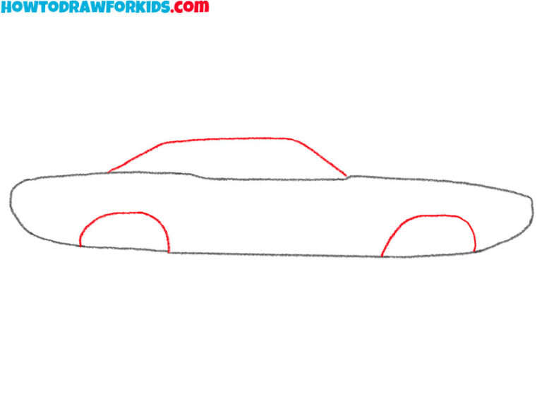 How to Draw a Dodge Challenger - Easy Drawing Tutorial For Kids