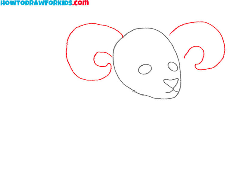 How to Draw a Ram - Easy Drawing Tutorial For Kids