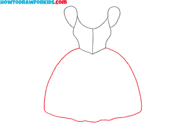 How to Draw a Princess Dress - Easy Drawing Tutorial For Kids