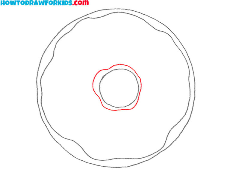 How to Draw a Cute Donut - Easy Drawing Tutorial For Kids