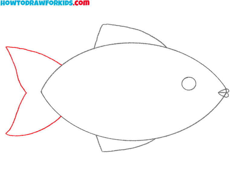How to Draw a Cute Fish - Easy Drawing Tutorial For Kids