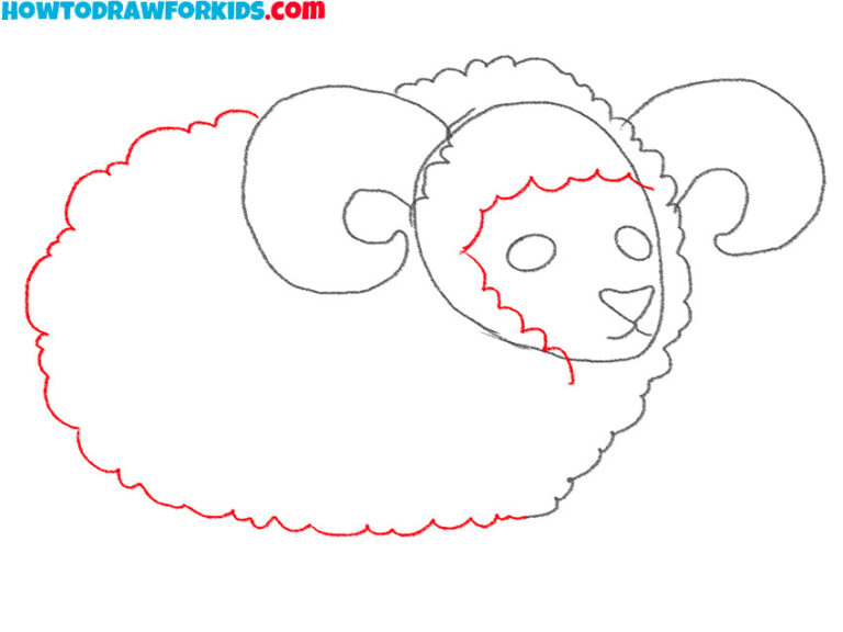 How to Draw a Ram - Easy Drawing Tutorial For Kids