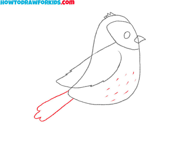 How to Draw a Sparrow - Easy Drawing Tutorial For Kids