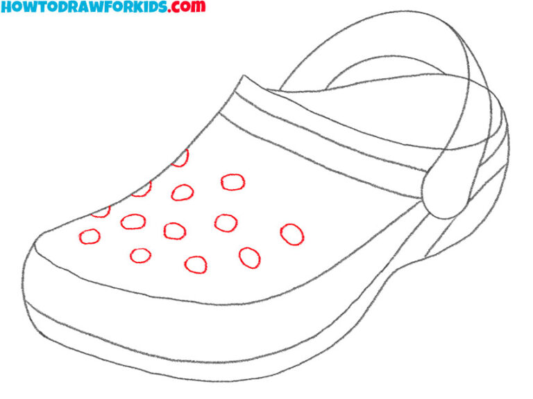 How to Draw Crocs - Easy Drawing Tutorial For Kids