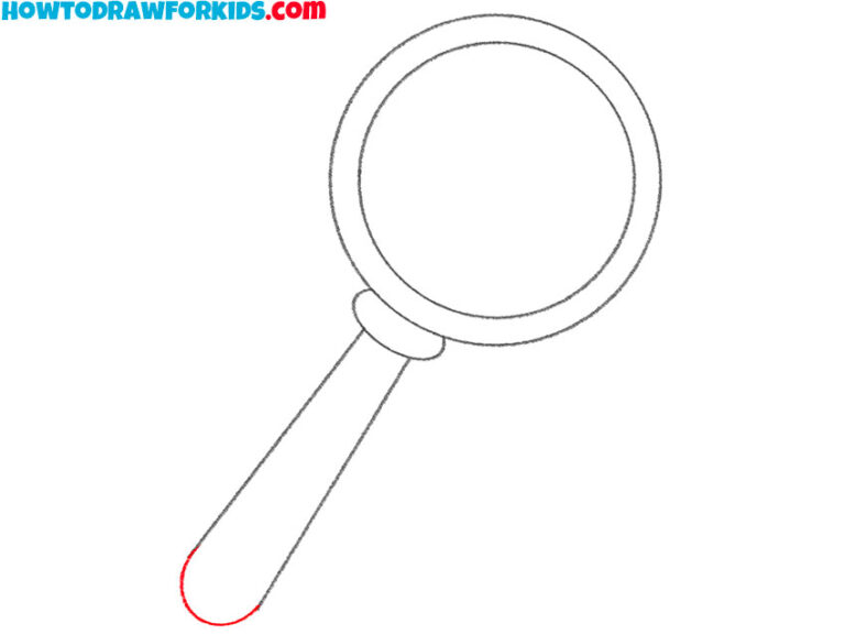 How to Draw a Magnifying Glass - Easy Drawing Tutorial For Kids