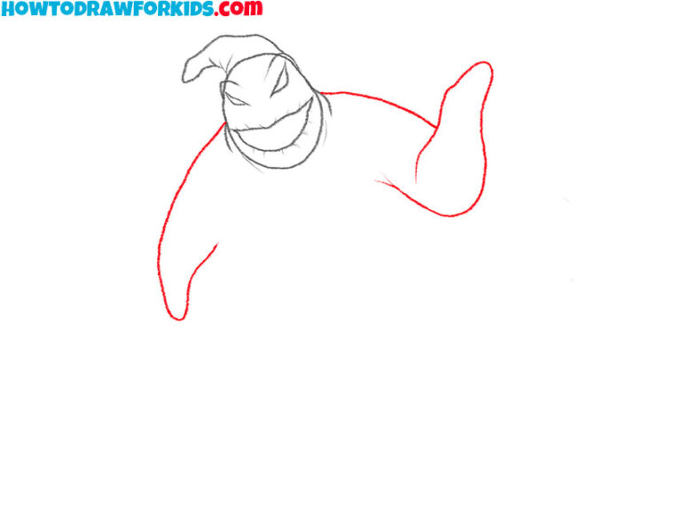 How to Draw Oogie Boogie - Easy Drawing Tutorial For Kids