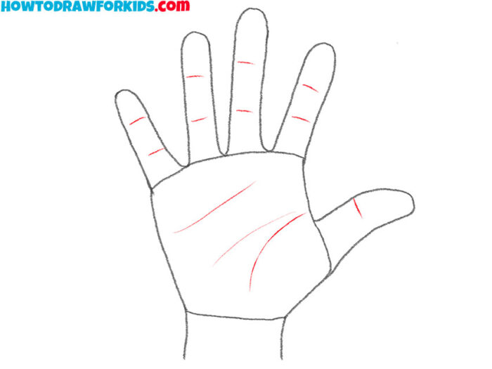 How to Draw an Open Hand - Easy Drawing Tutorial For Kids