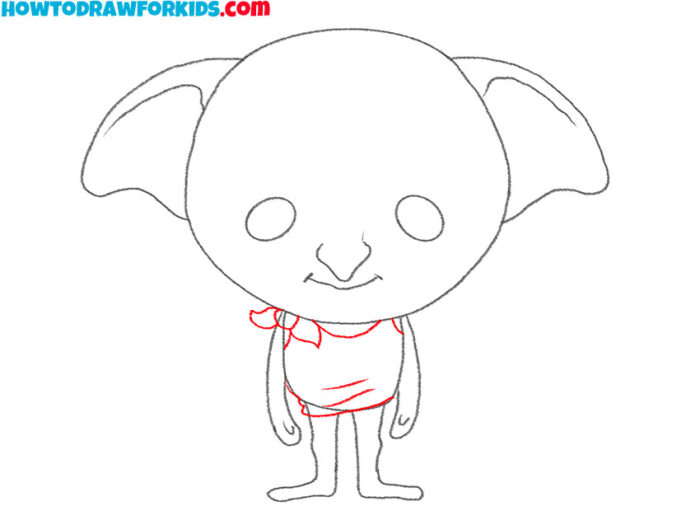 How to Draw Dobby Step by Step - Easy Drawing Tutorial For Kids