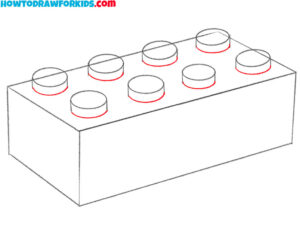 How to Draw a Lego Brick - Easy Drawing Tutorial For Kids