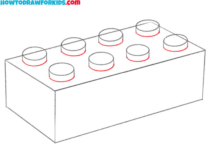 How to Draw a Lego Brick - Easy Drawing Tutorial For Kids