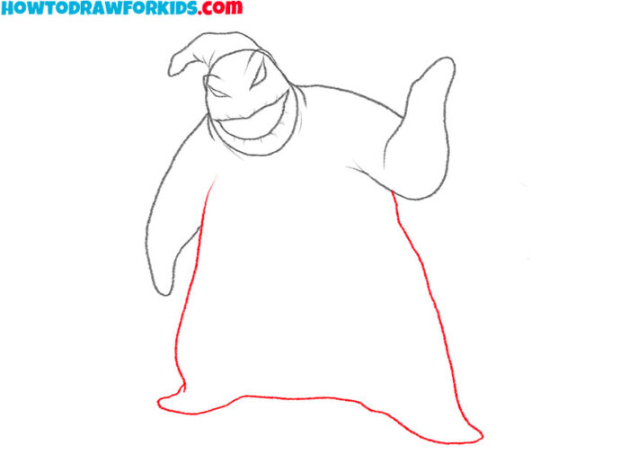 How to Draw Oogie Boogie - Easy Drawing Tutorial For Kids