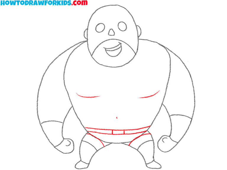 How to Draw a Wrestler - Easy Drawing Tutorial For Kids