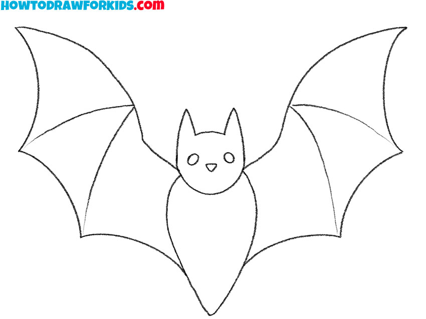 How To Draw A Cartoon Bat Easy Drawing Tutorial For Kids How To Draw A Cartoon Bat Easy Drawing Tutorial For Kids