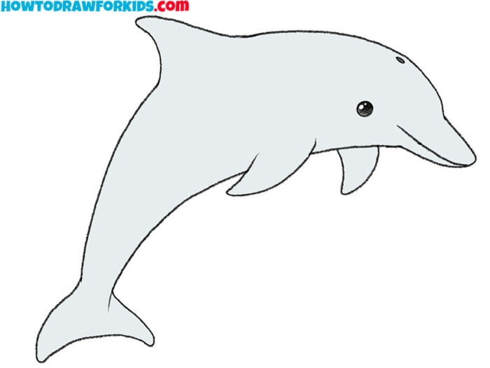 How to Draw a Dolphin Jumping Out of the Water - Drawing Tutorial